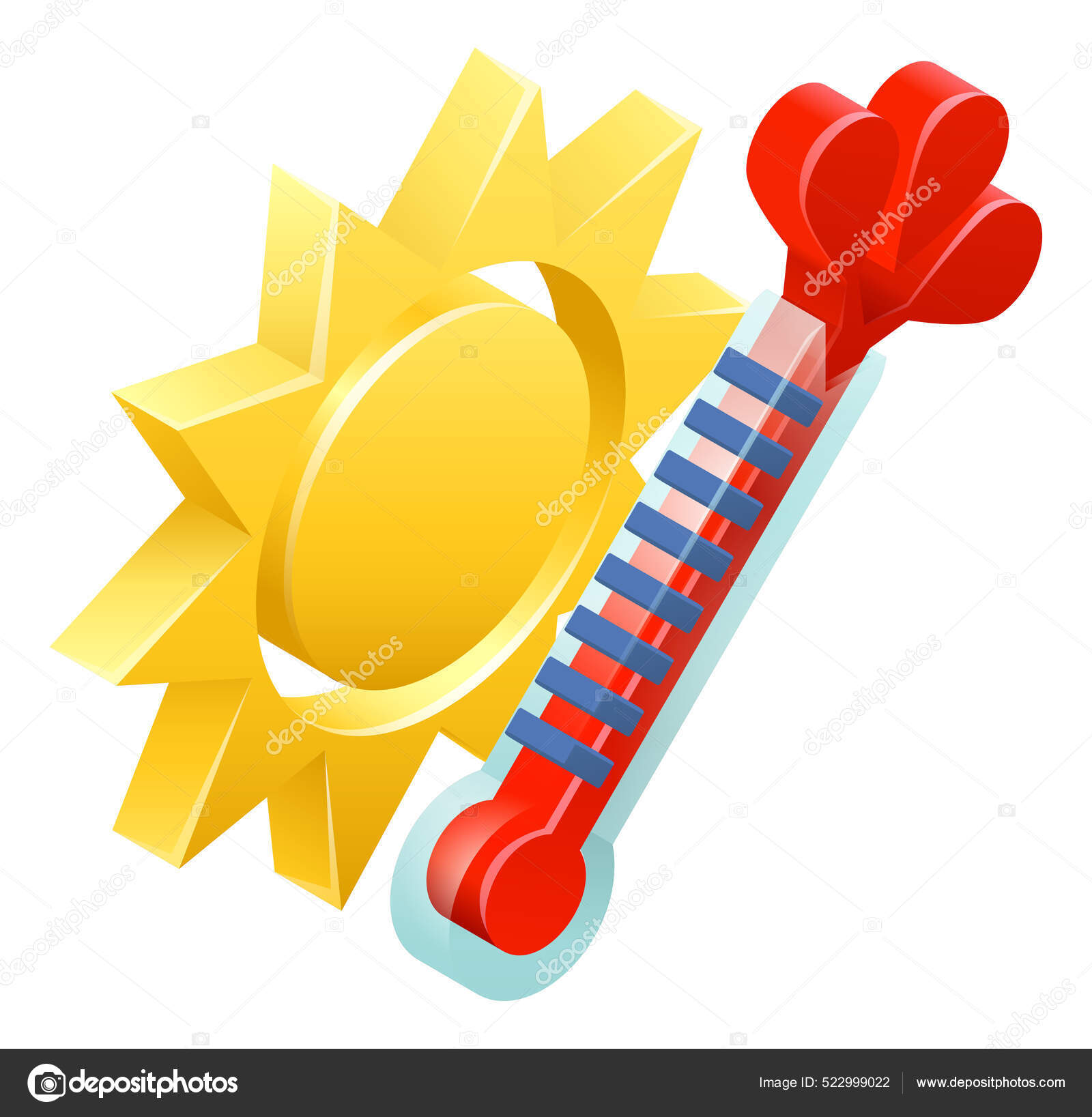 Exploding Thermometer Clip Art