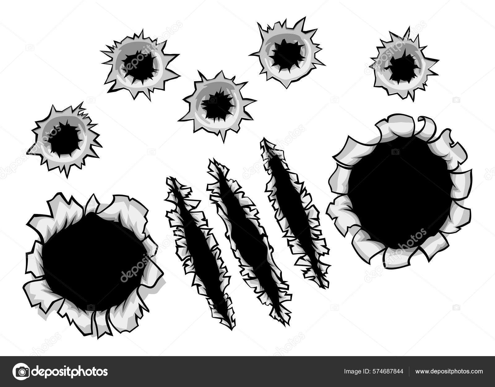 Claws Ripping Through Paper