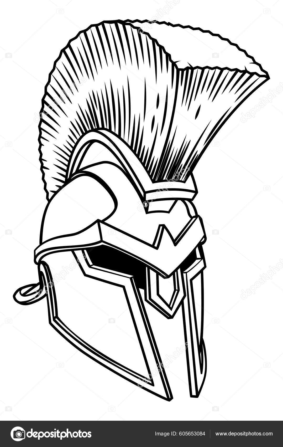 Warriors Ancient Greek Spartan Roman Gladiator Trojan Armour Helmet ...