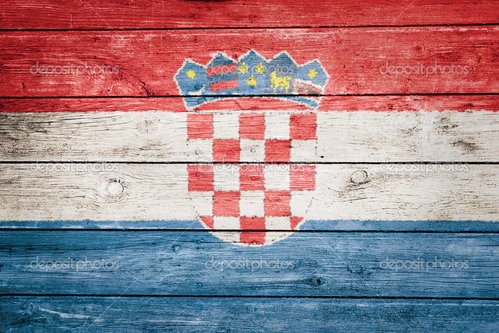 Croatian flag on wood — Stock Photo © xavigm99 #32477917