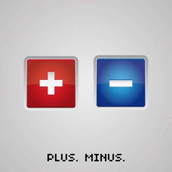 Plus and minus signs Vector Art Stock Images | Depositphotos