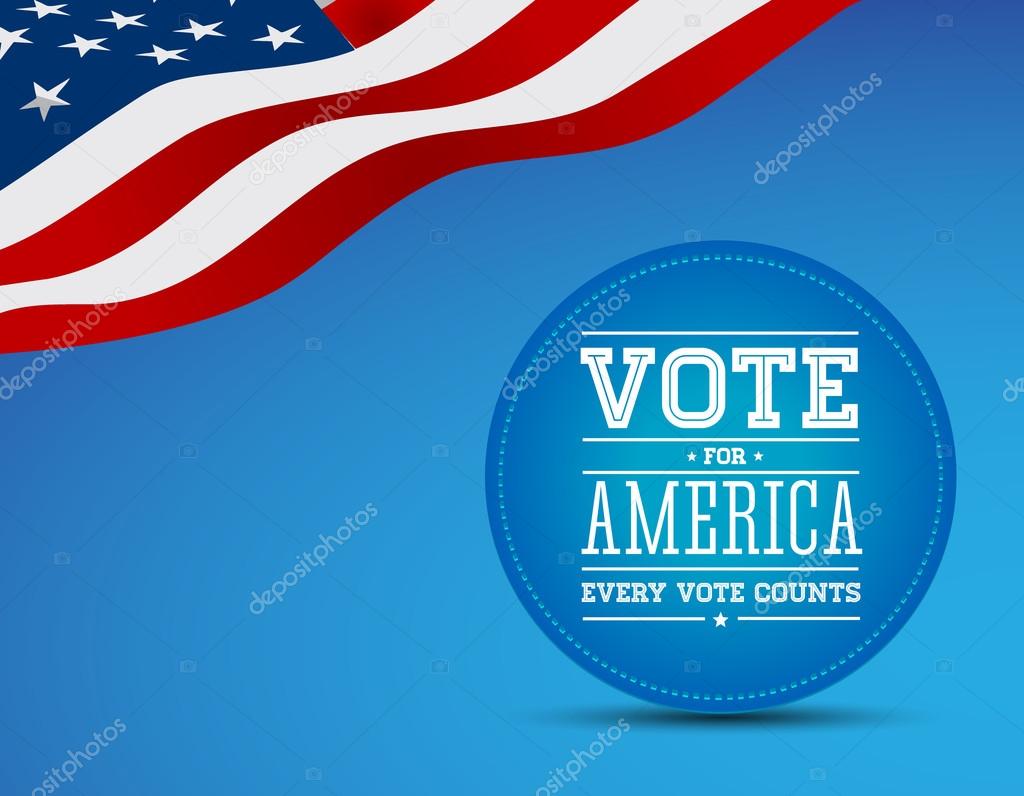 Vote for America poster — Stock Vector © Grounder #12889526