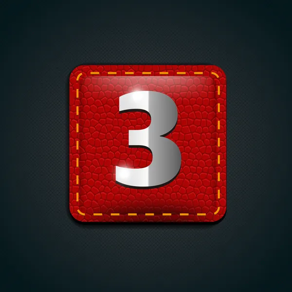 Number two steel red leather Stock Vector Image by ©Grounder #18988129