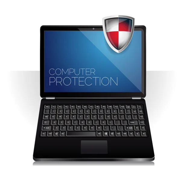 Computer protection - Shield antivirus Stock Vector Image by ©Grounder ...