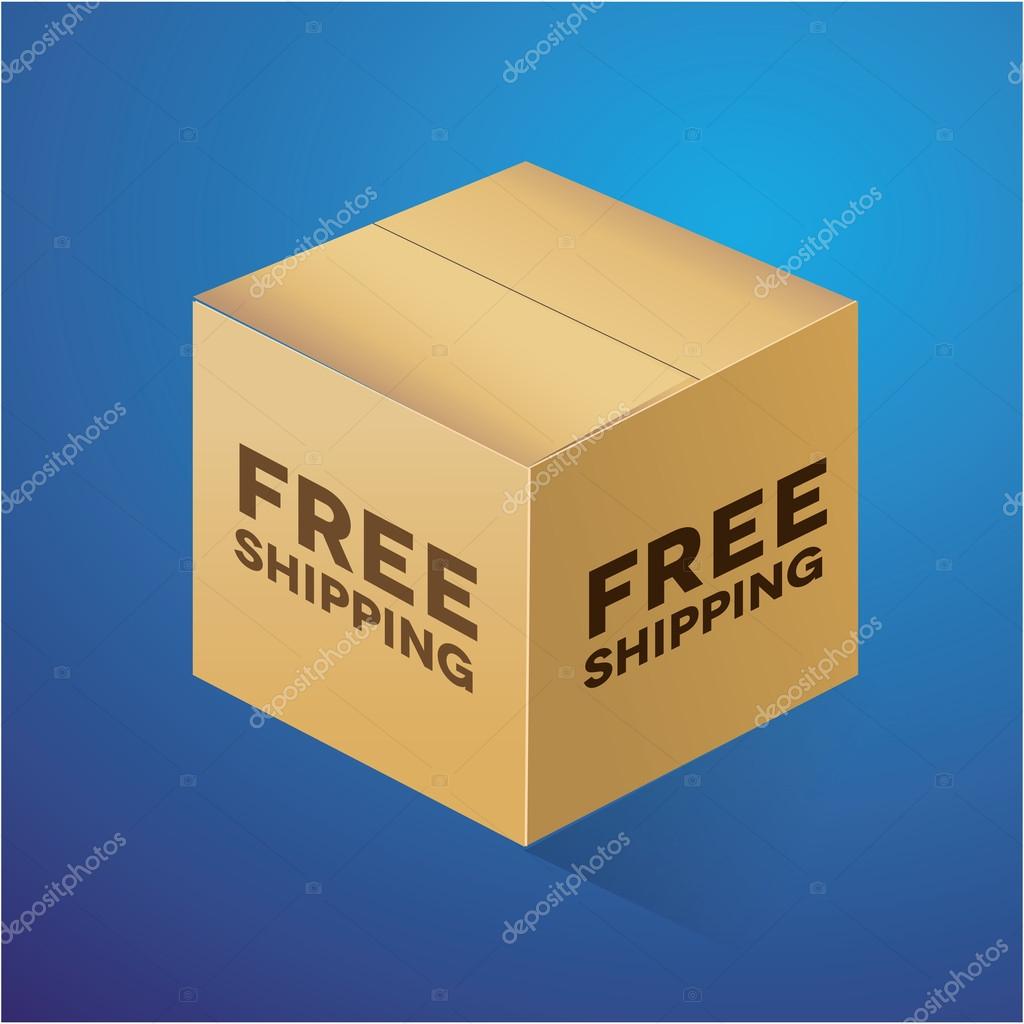 Free Shipping Box Stock Vector Image by ©Grounder #29751197