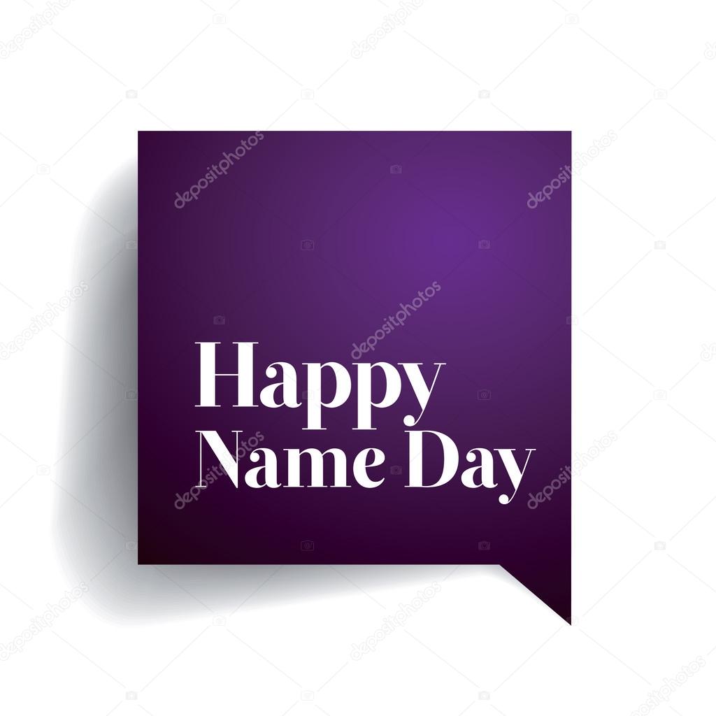Happy name day — Stock Vector © Grounder #31061639