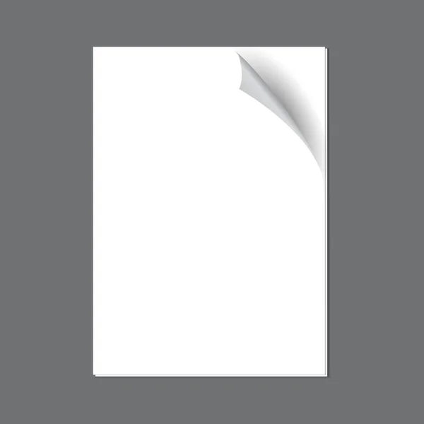 Single Paper Page with Folding Corner Stock Vector Image by ©giraphics ...