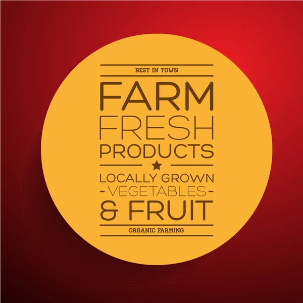 Farm fresh product label Stock Vector Image by ©Grounder #43058611