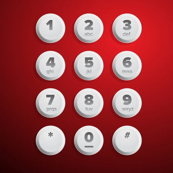 Phone buttons Stock Vector Image by ©ecrow #12095339