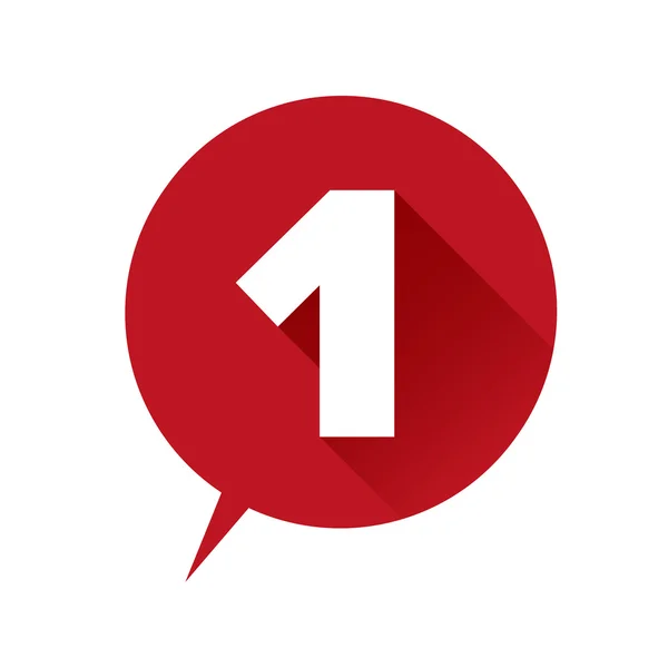 Number one icon - flat style — Stock Vector © Grounder #50674983