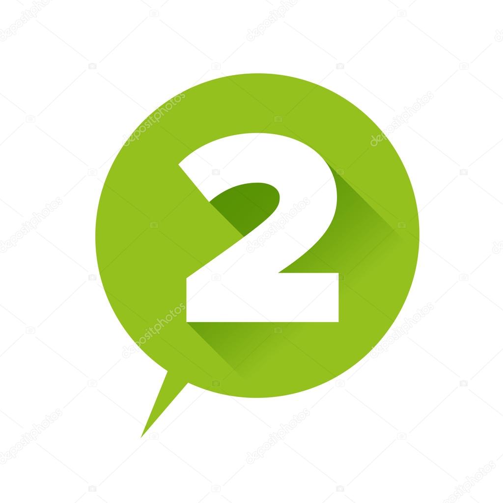 Number two icon - flat style — Stock Vector © Grounder #50675489