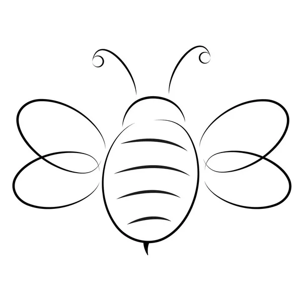 Cute Bee Outline