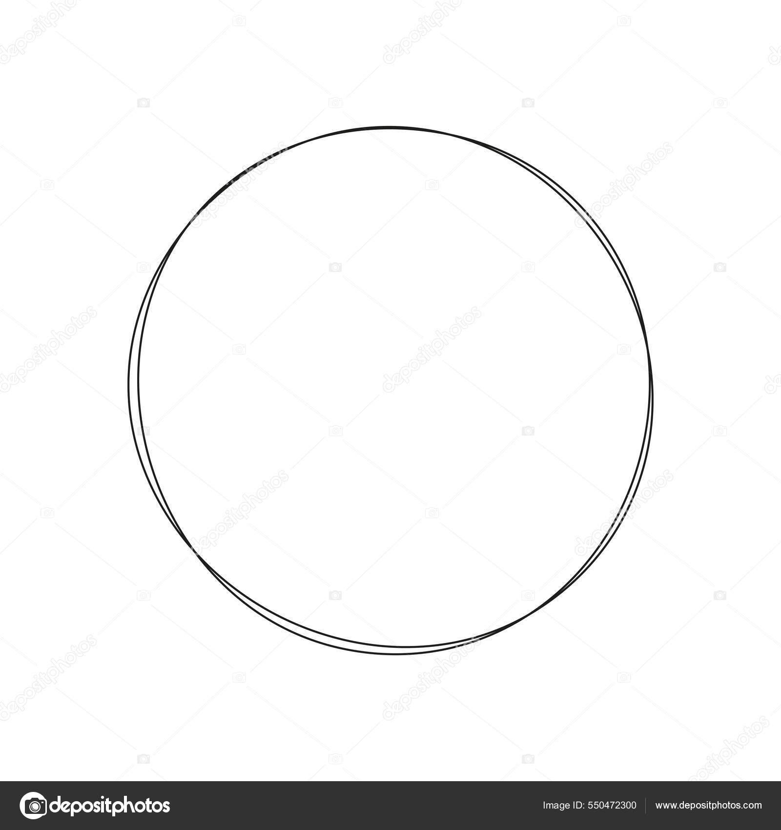 Círculo Línea Continua Concepto Arte Lineal Minimalista Vector Aislado ...
