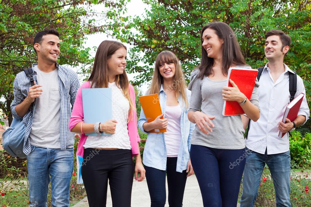 Students going to school Stock Photo by ©minervastock 34714863