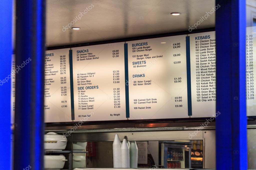 Restaurant menu light board — Stock Photo © kyrien #41437981