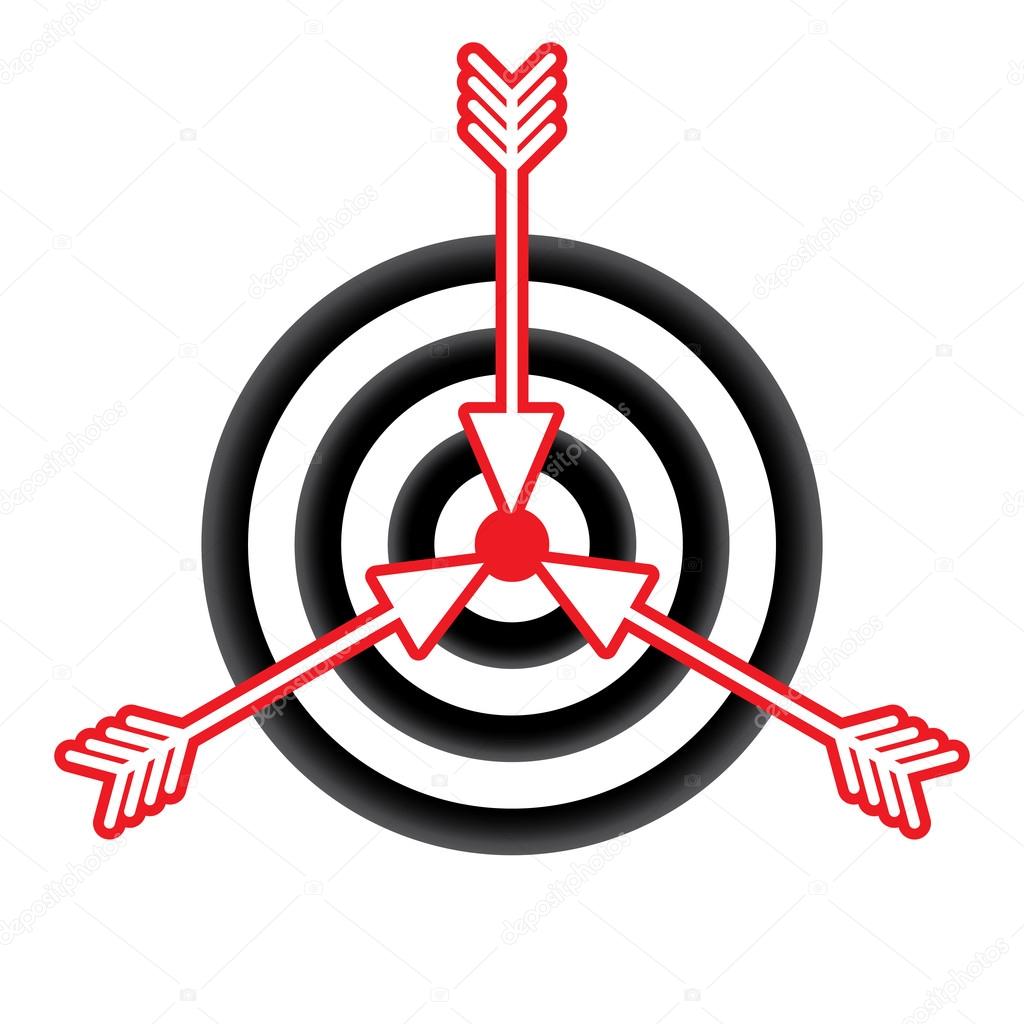 Arrows in target — Stock Photo © i3alda #32940179