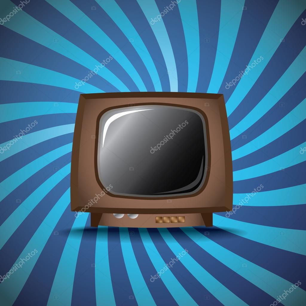 Old analog television Stock Illustration by ©i3alda #38326871