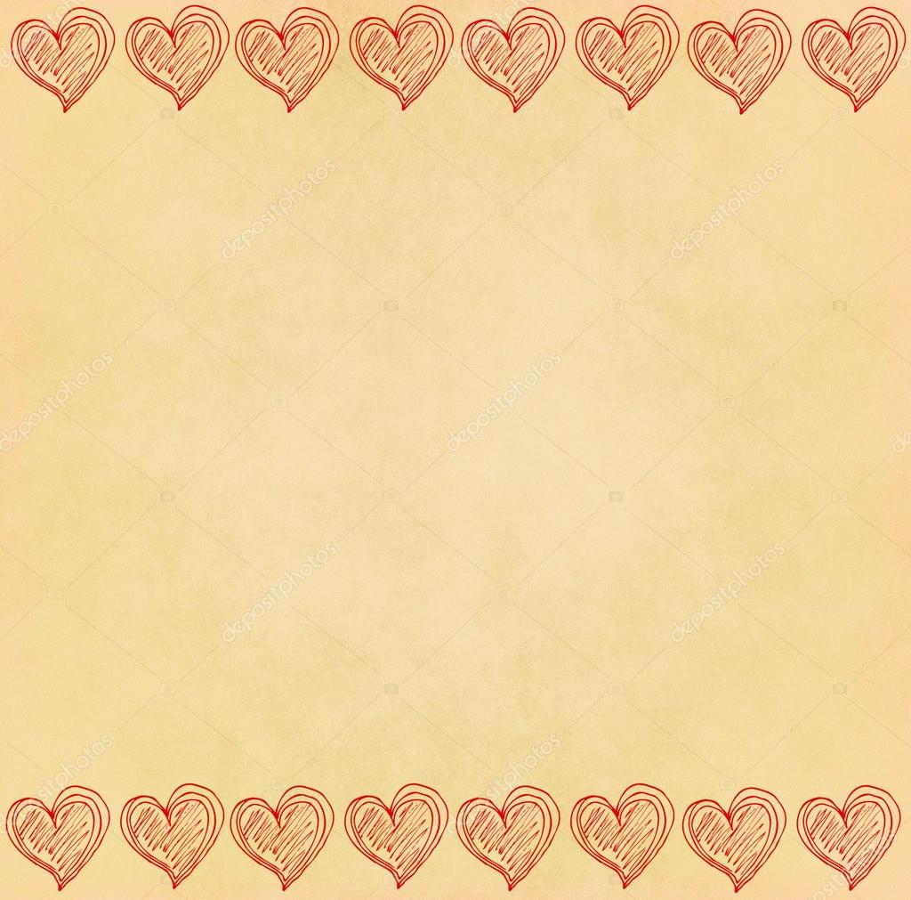 Heart on old paper Stock Illustration by ©nuchylee #37042917