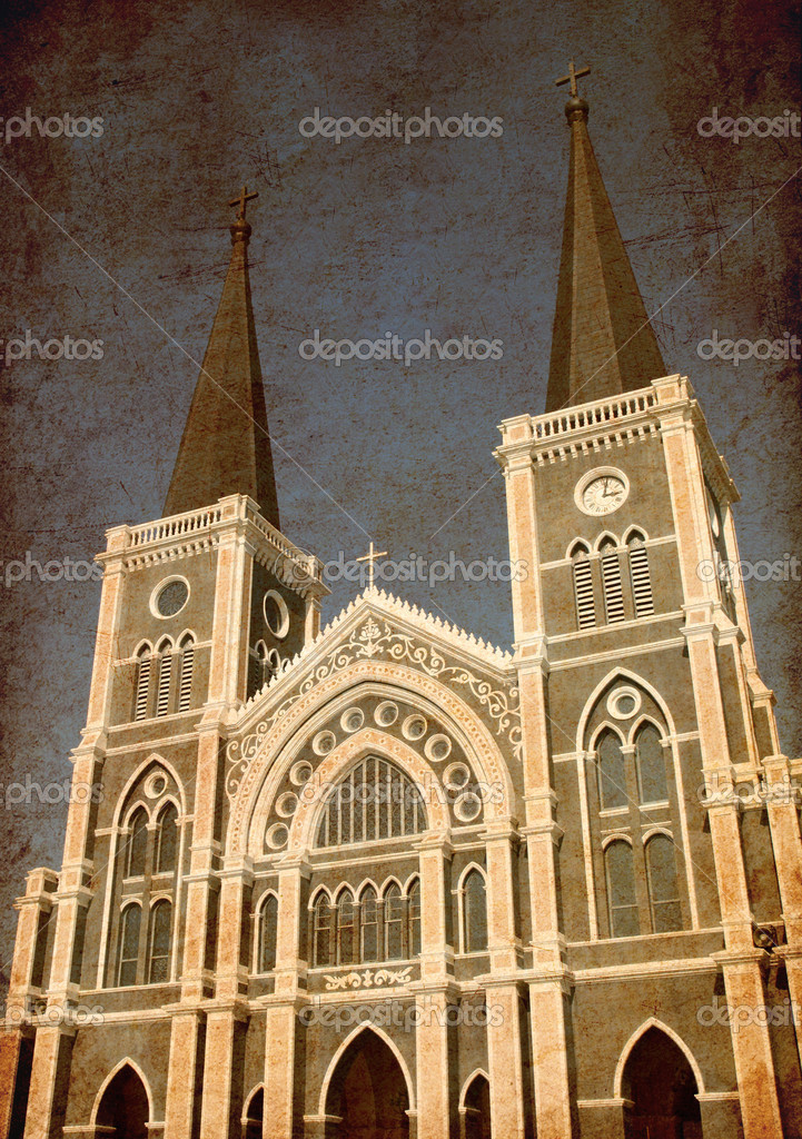 Old catholic church — Stock Photo © nuchylee #38024645