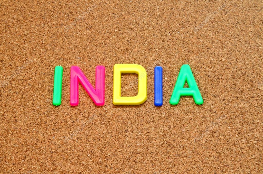 India in toy letters Stock Photo by ©nuchylee 38069857