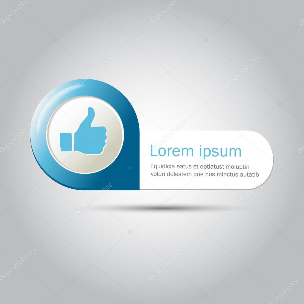 Round stickers with like — Stock Photo © milada22 #14971819