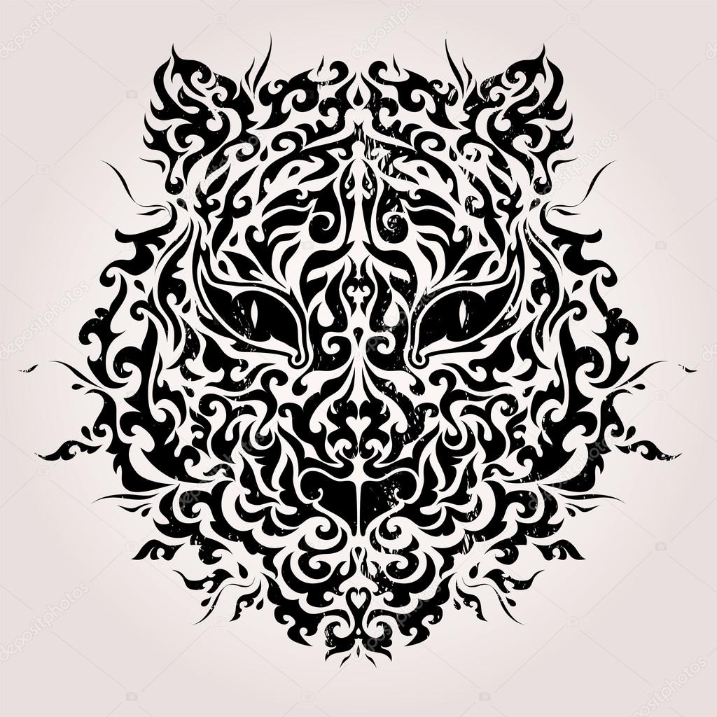 Abstract vector mask — Stock Vector © yukitama #29238229