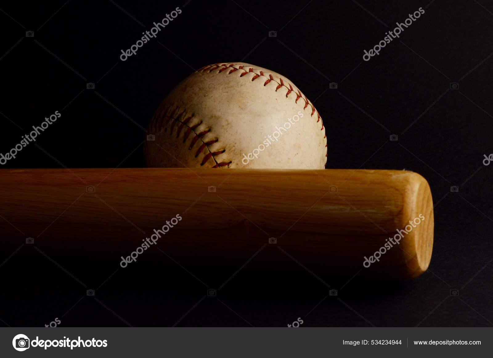 Baseball Bat Black Background
