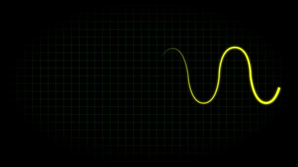 Electrocardiogram Oscilloscope Waveform Animation Motion Graphics ...