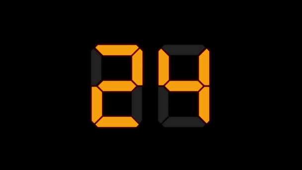 Digital Clock Seconds Countdown Timer Animation Motion Graphics — Stock Video © kawamura_lucy ...