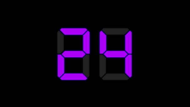 Digital Clock Seconds Countdown Timer Animation Motion Graphics — Stock Video © kawamura_lucy ...