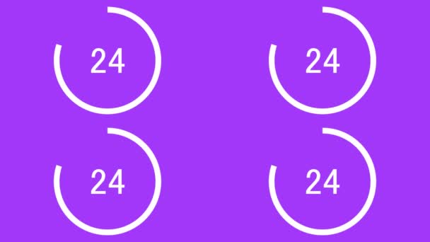 Seconds Countdown Timer Animation Motion Graphics — Stock Video © kawamura_lucy #526638904