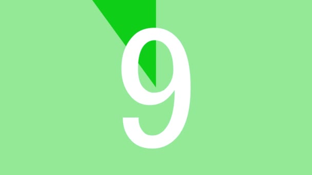 Seconds Countdown Timer Animation Motion Graphics — Stock Video ...