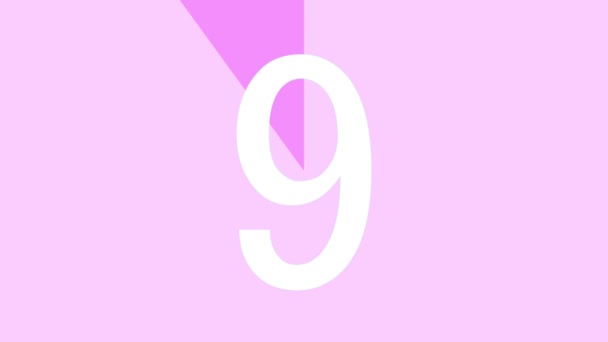 Seconds Countdown Timer Animation Motion Graphics — Stock Video © kawamura_lucy #526638964