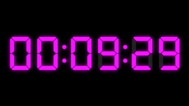 Digital Clock Display Animation