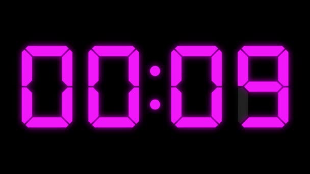 Digital Clock Seconds Countdown Timer Animation Motion Graphics — Stock Video © kawamura_lucy ...