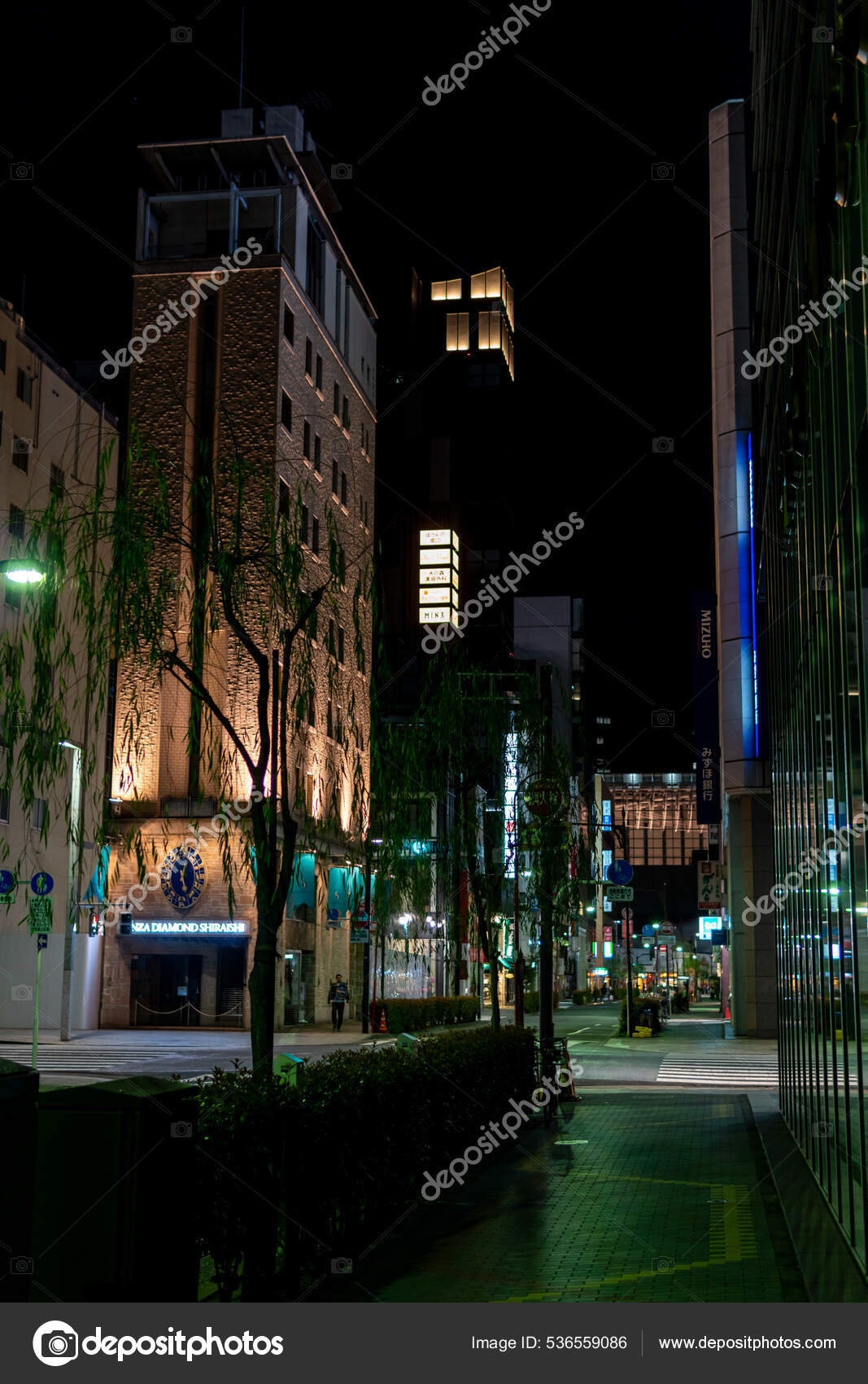 Ginza Night View Japan Tokyo — Stock Editorial Photo © kawamura_lucy ...