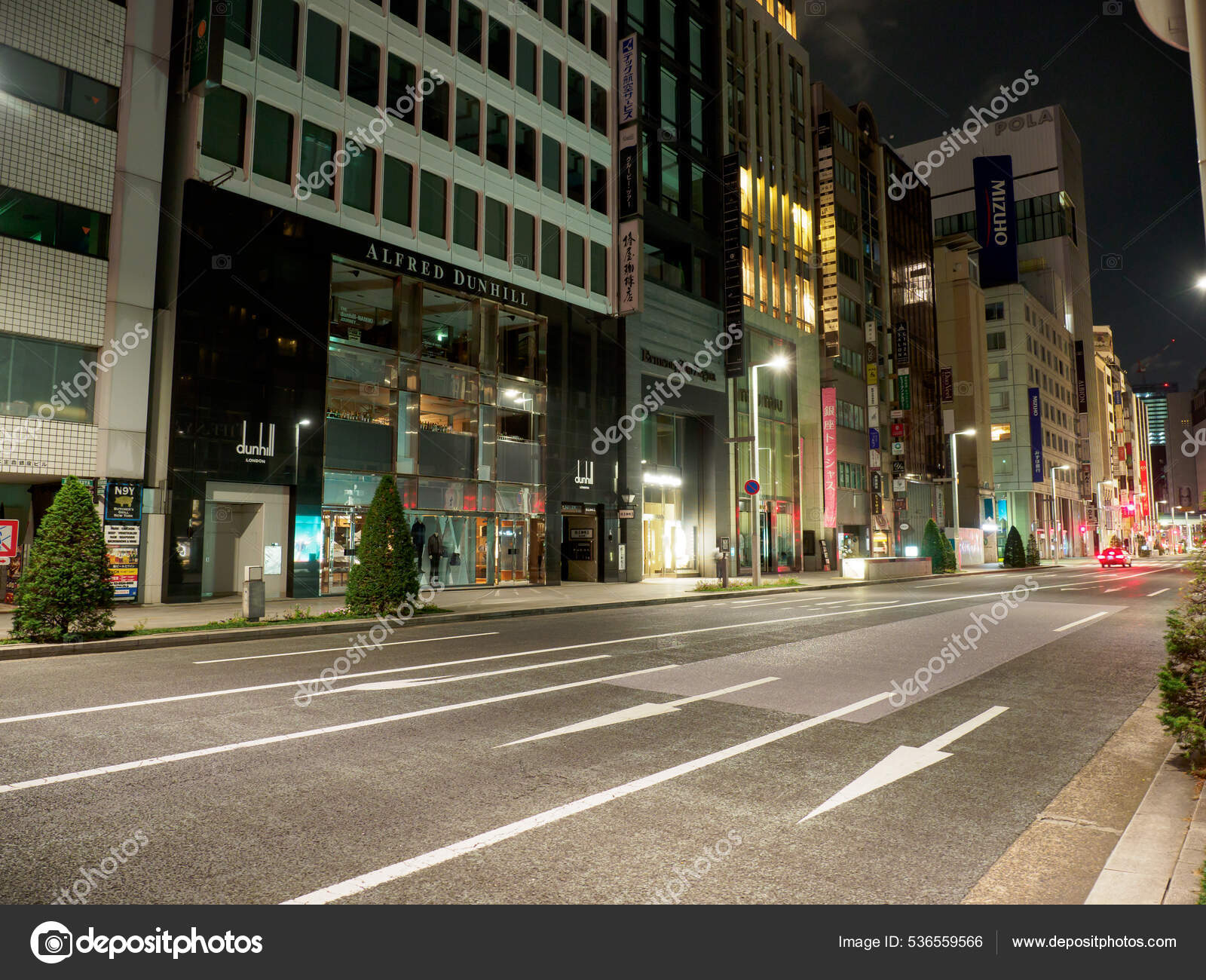 Ginza Night View Japan Tokyo — Stock Editorial Photo © kawamura_lucy ...