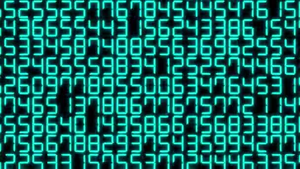 Numbers Random Background Animation Motion Graphics — Stock Video ...