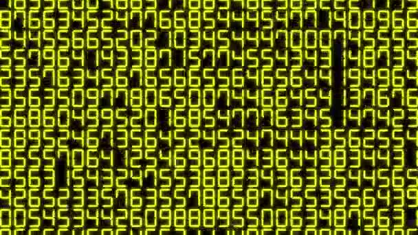 Numbers Random Background Animation Motion Graphics — Stock Video ...