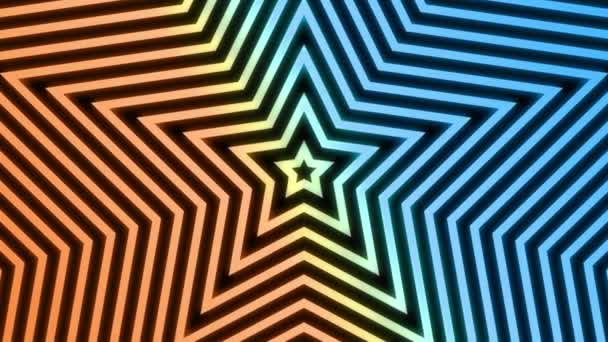 Polygon Spreading Retro Color Gradation Motion Graphics — Stock Video ...