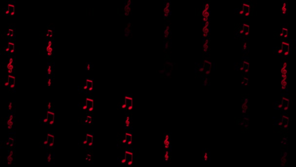 Musical Note Particle Figure Animation Motion Graphics — Stock Video ...