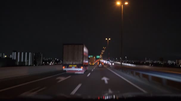 Tokyo Metropolitan Expressway Car Driving Night View Japan Shutoko ...