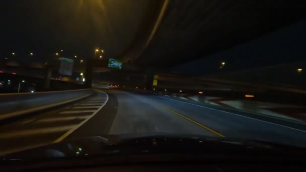 Video Stock Tokyo Metropolitan Expressway Conducción Coches Night View ...
