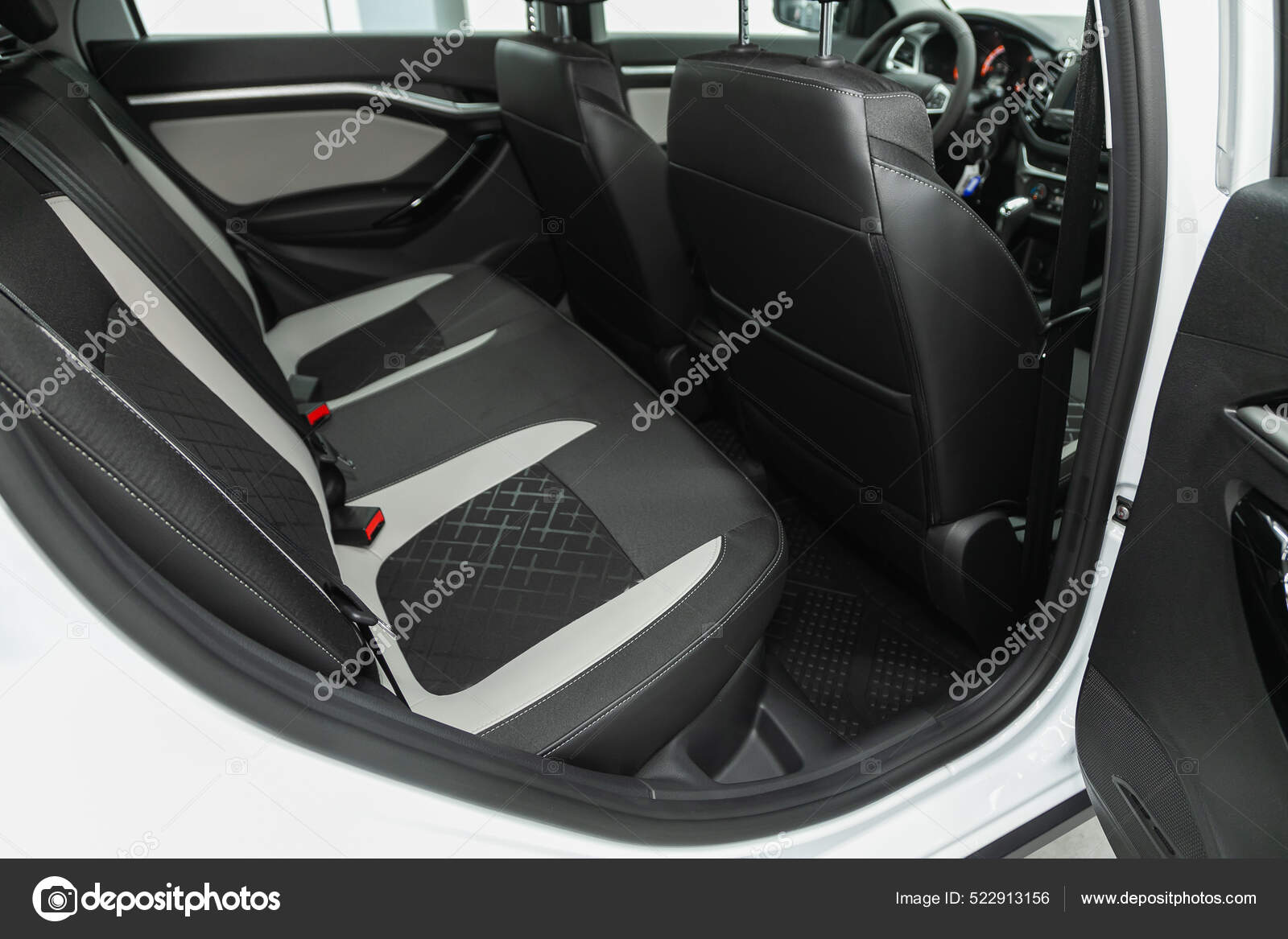 Novosibirsk Russia October 2021 Lada Vesta Cross Rear Seat Passengers ...