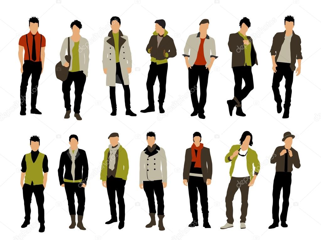 Fashion men Stock Vector Image by ©Nevena #12552350
