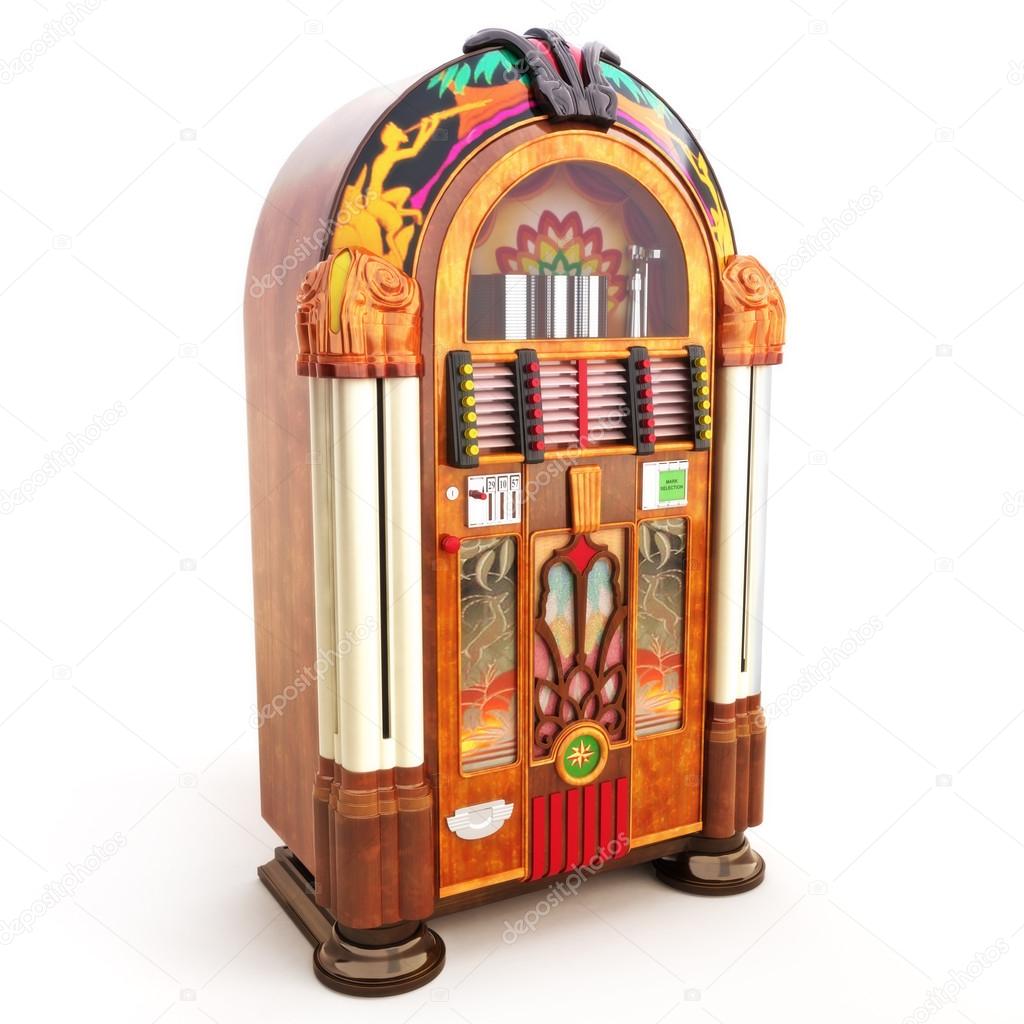 Retro vintage jukebox — Stock Photo © digitalstorm #14004204