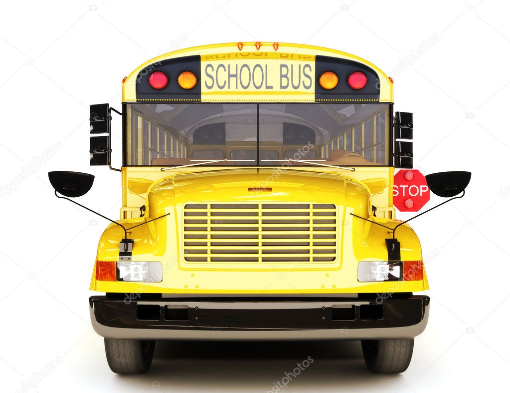 School bus front view — Stock Photo © digitalstorm #26332241