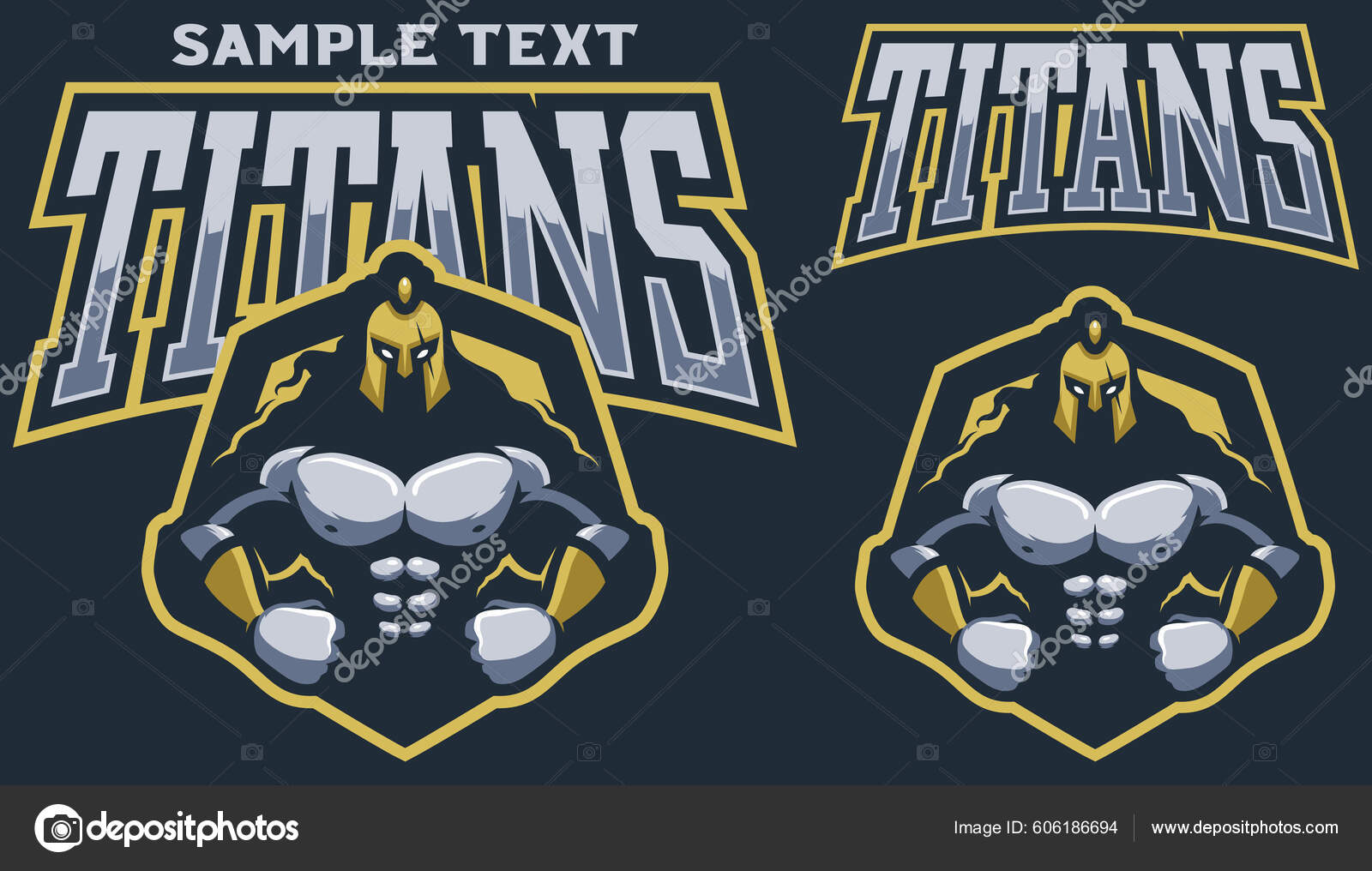 Team Mascot Powerful Titan Greek Mythology Stock Vector by ©Malchev ...