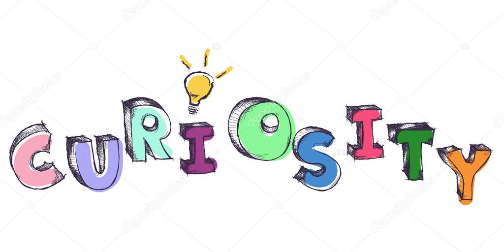 Sketchy colorful word Curiosity with light bulb — Stock Photo © Oko.Laa ...