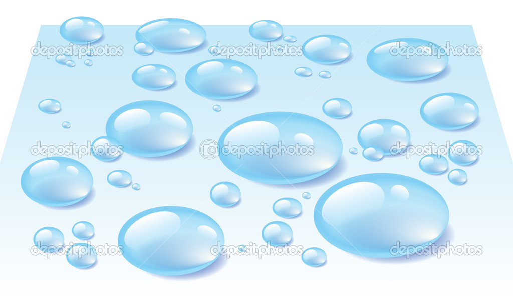 Vector water drops texture Stock Vector Image by ©aelice #29064465